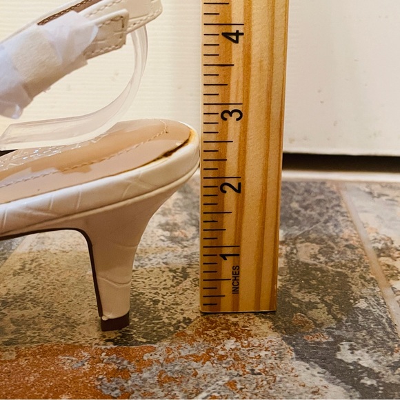 Alfani | Shoes | Alfani Stepflex Slingback Kitten Heels White Pointed ...